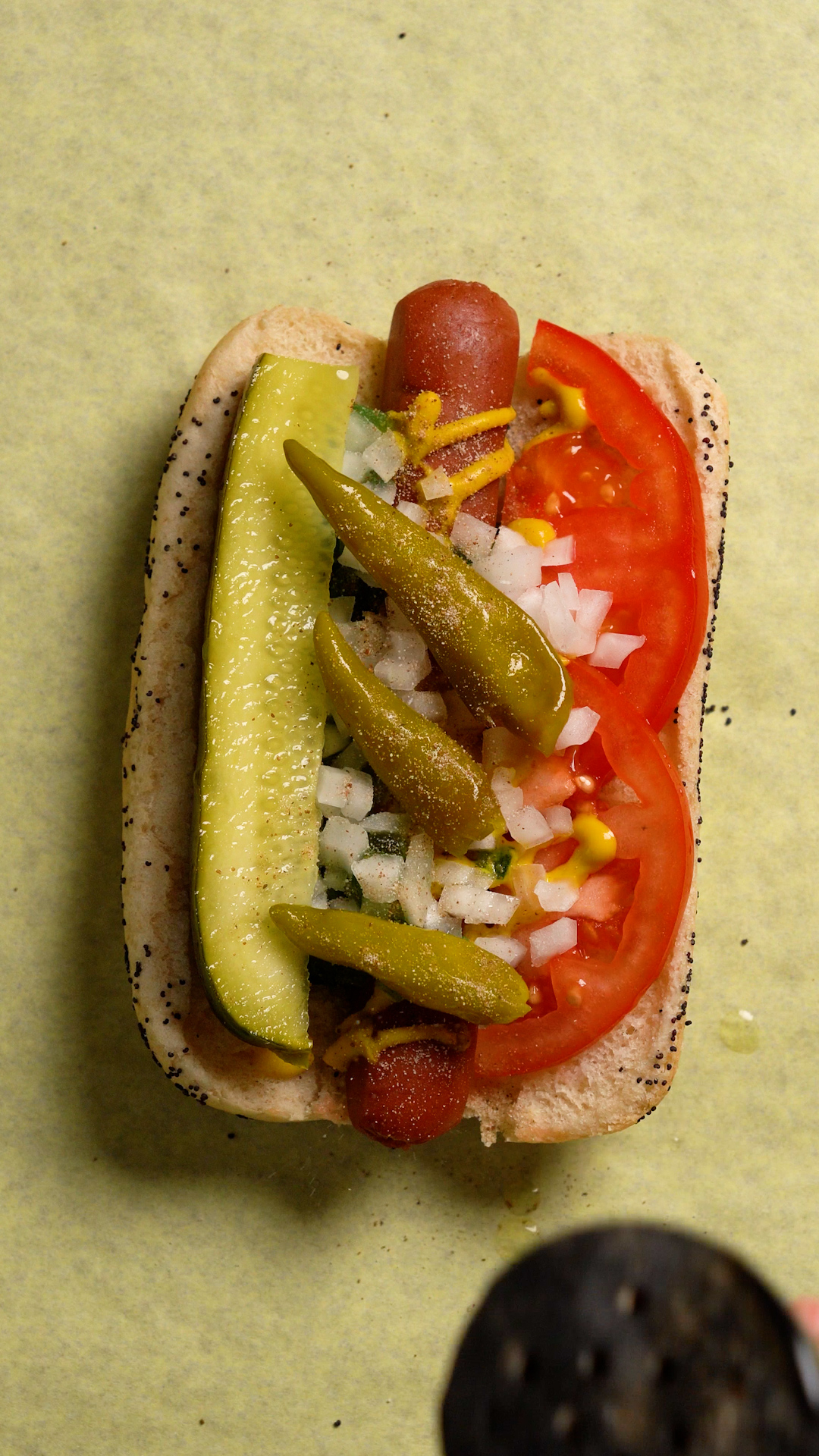 Vegan Chicago Hot Dog - Thee Burger Dude