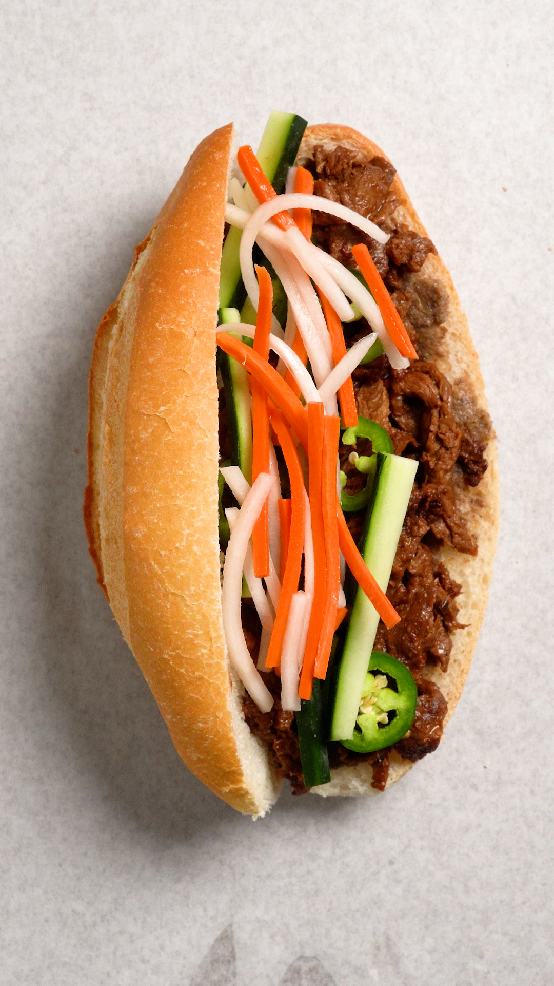 Vegan Bánh Mì (Soy Curls) - Thee Burger Dude